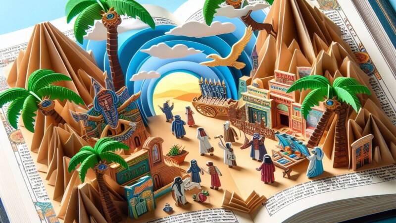 exodus-from-egypt-yetziat-mitzraim-haggada-pop-up-book-story-of-bnei ...